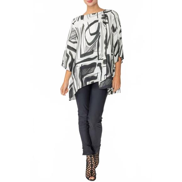 IC COLLECTION | Tops | New Ic Collection Asymmetrical Layered Tunic Top ...